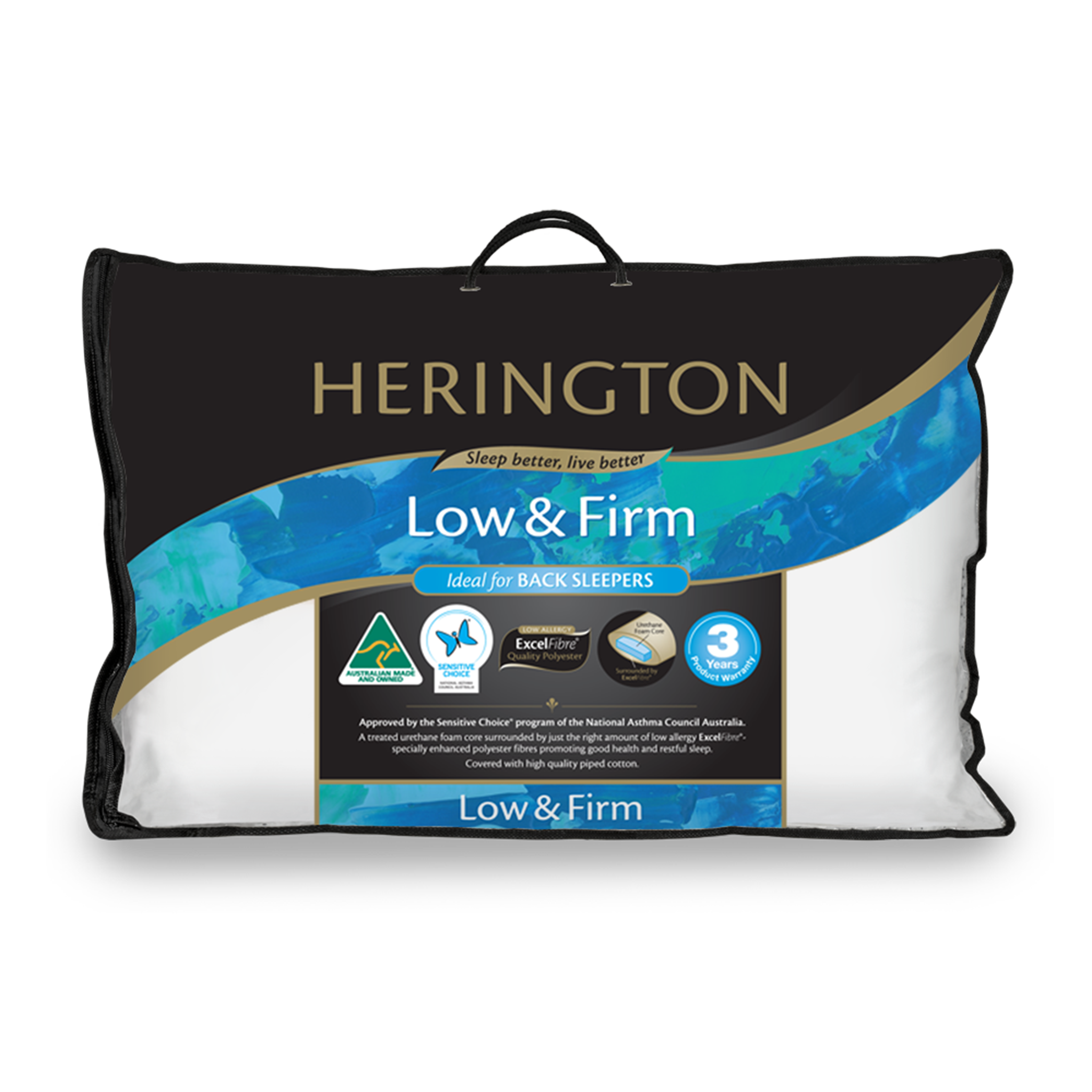 Jaspa Herington Low & Firm Gusseted Pillow