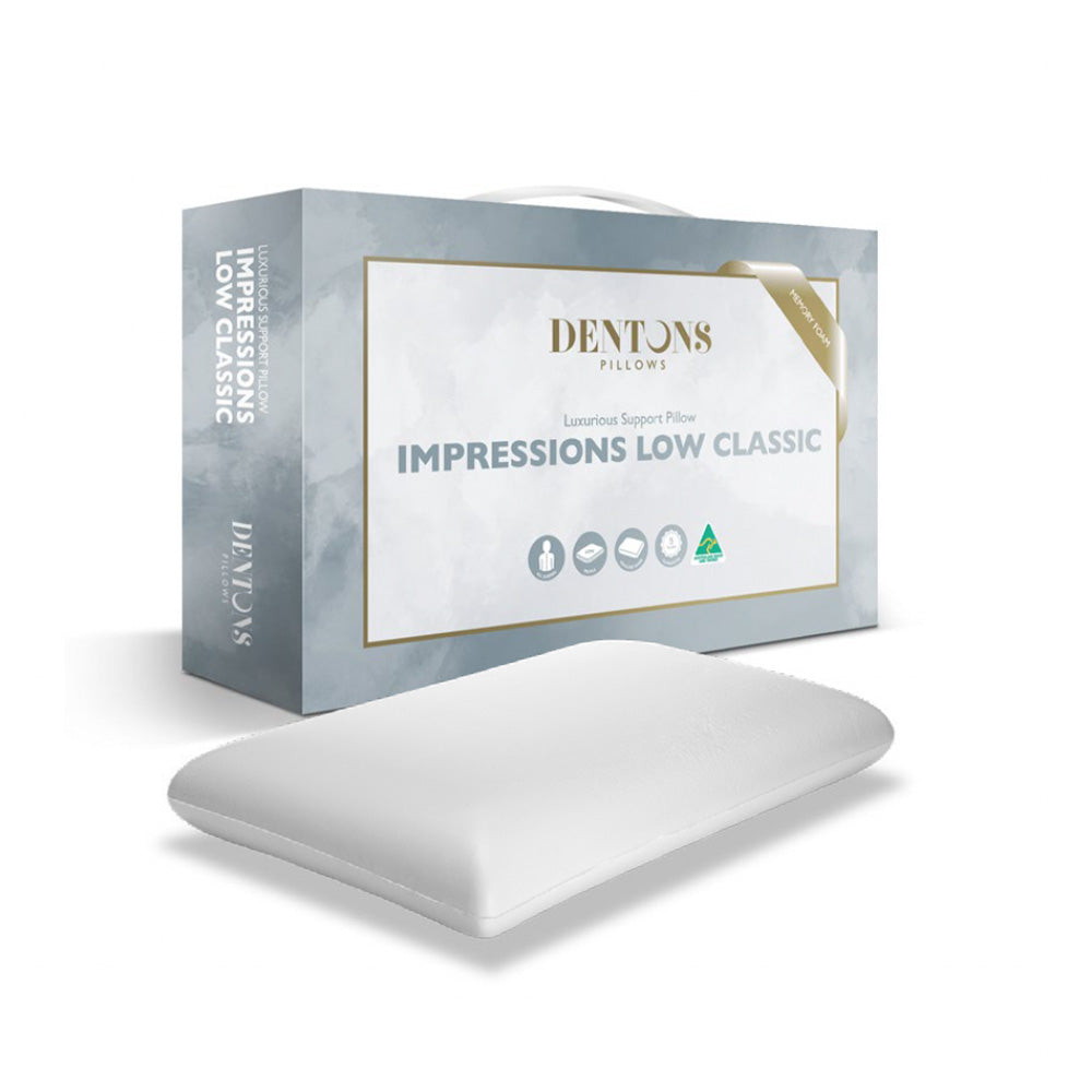 Dentons Impressions Low Classic Memory Foam Pillow | Pillow World