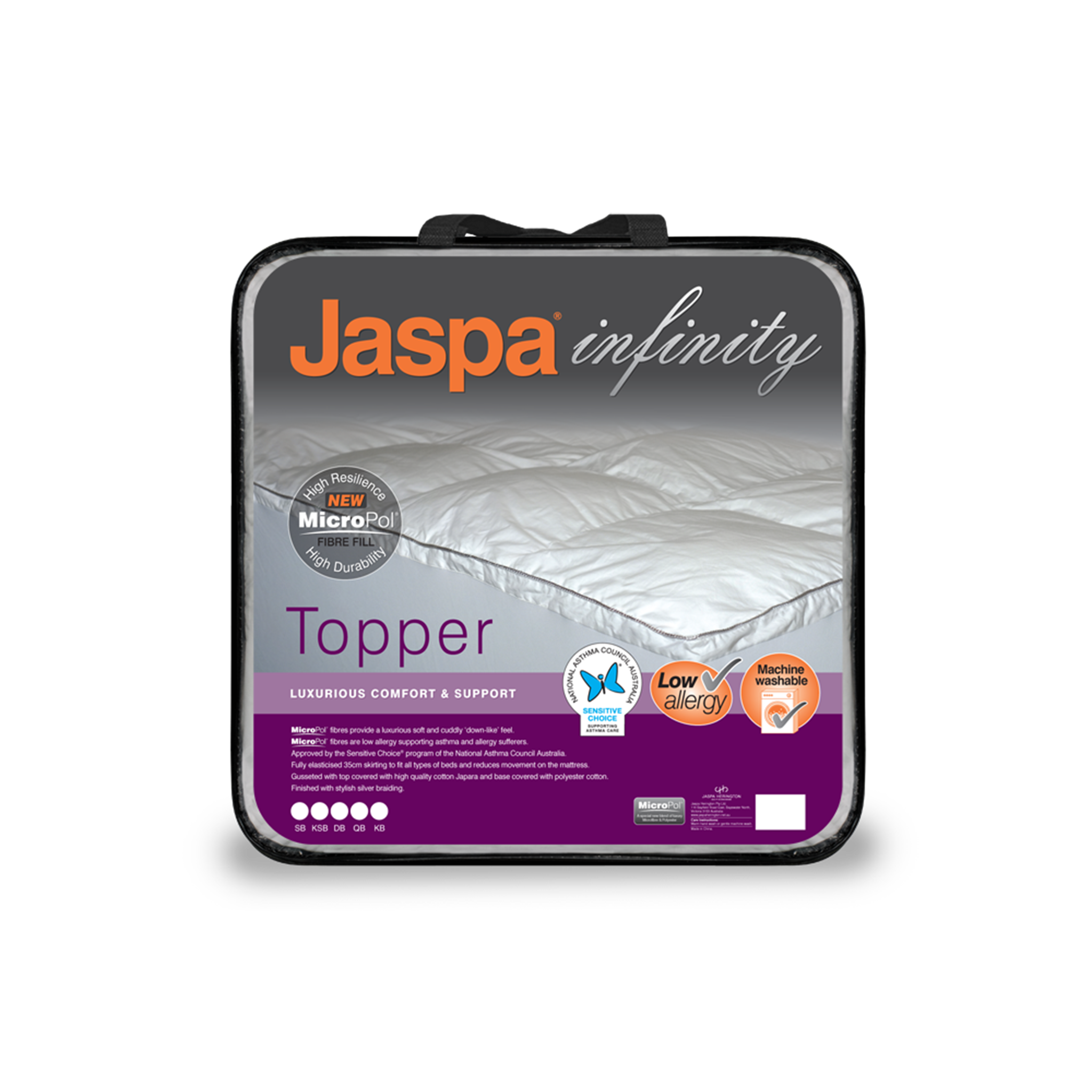 Jaspa Herington Infinity MicroPol Topper